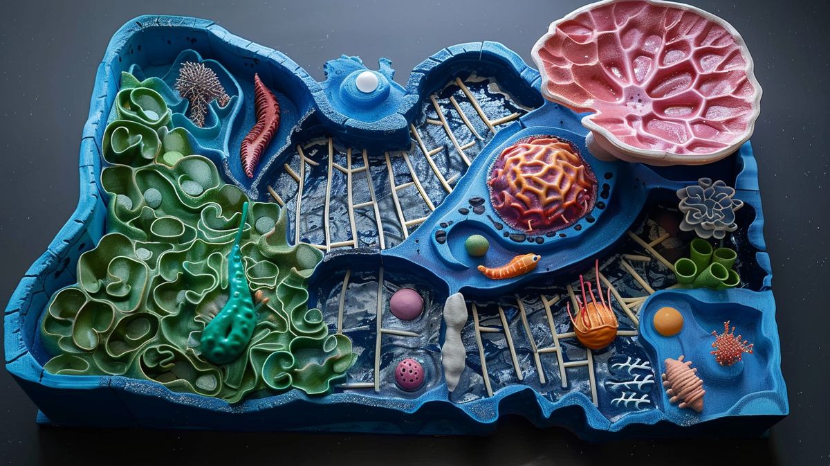 Einfach 3D-Modell Pflanzenzelle basteln: Schritt-für-Schritt